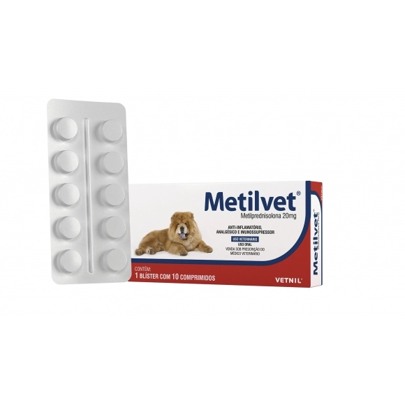 METILVET 20 MG 10 COMP
