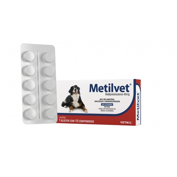 METILVET 40 MG 10 COMP