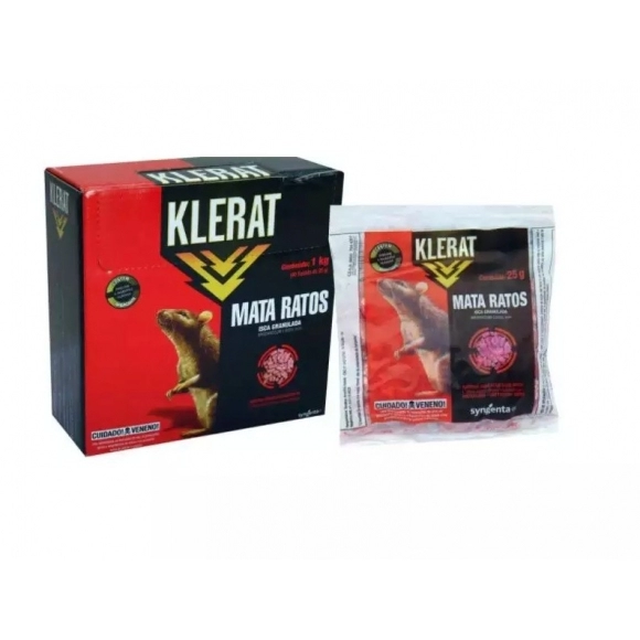 KLERAT MATA RATOS PELLETS 40 X 25 GR (CAIXA)