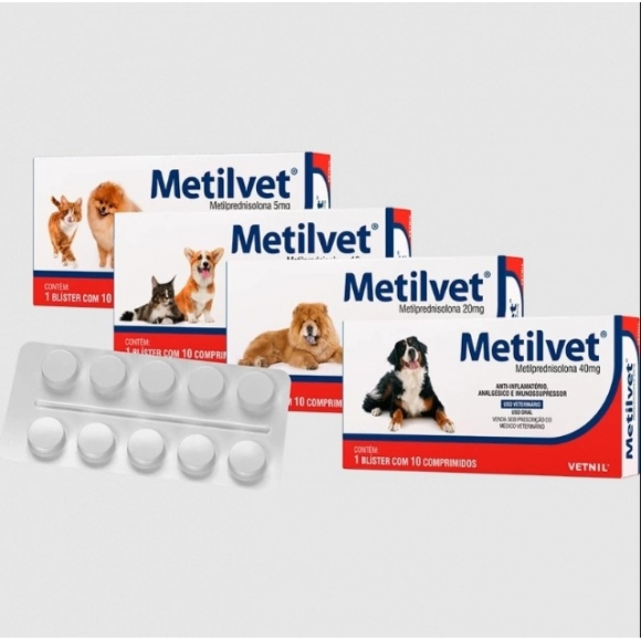 METILVET 5 MG 120 COMP